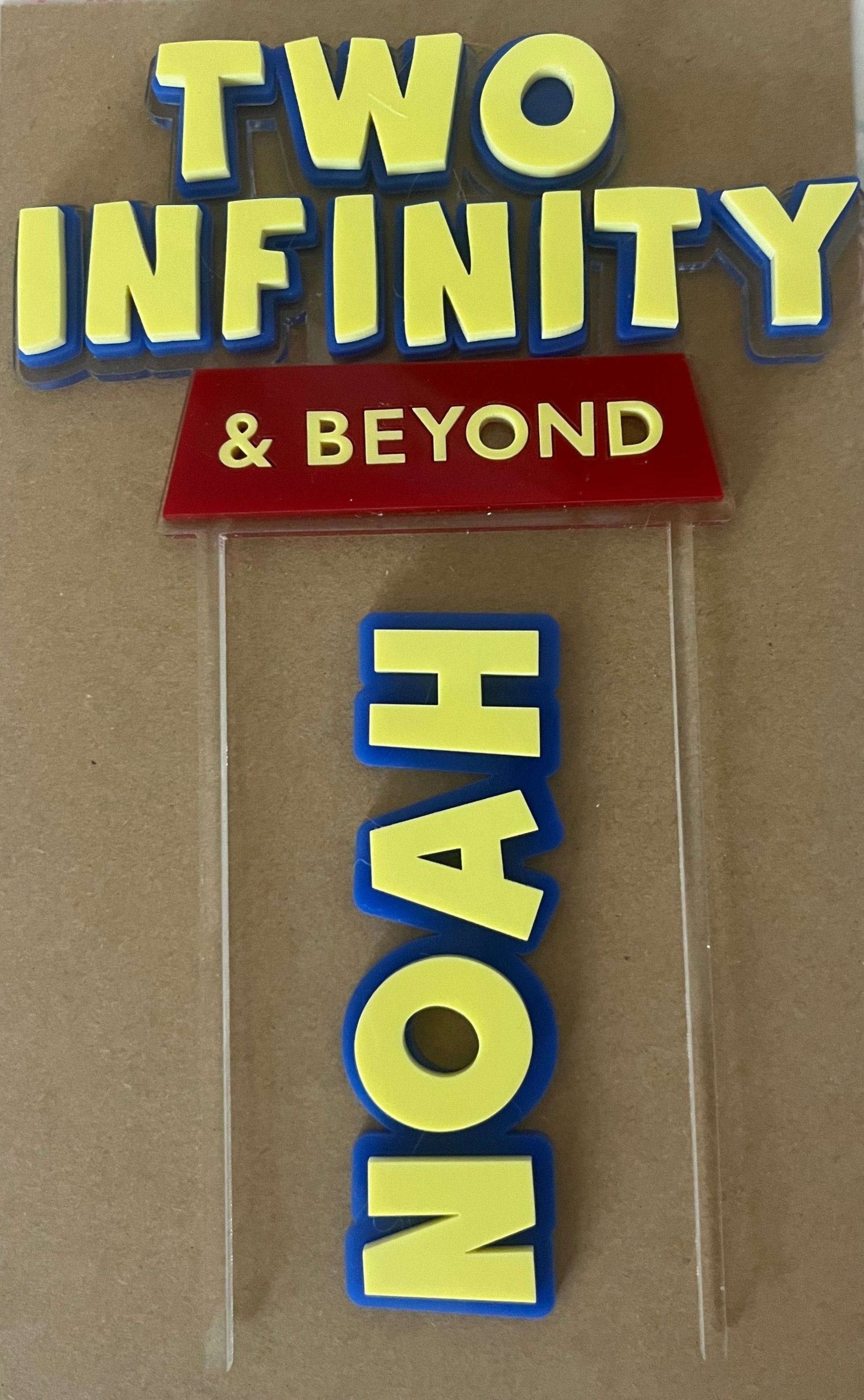 Two Infinity and Beyond kids custom themed triple layered Birthday Cak – Geez Creations